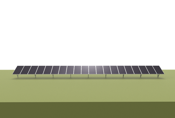 Single Column Solar Ground Mount System | Pile Foundation & 10-Year ...